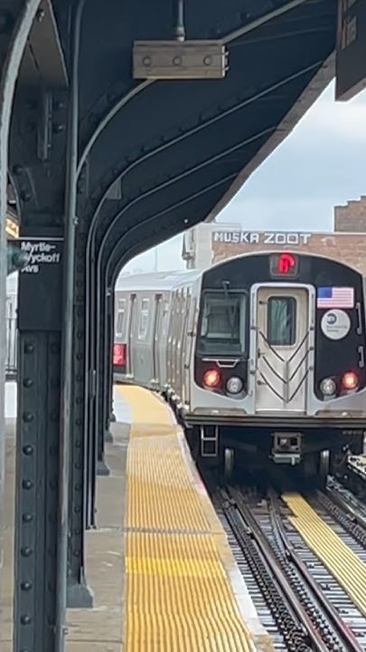 R160A-1 (M) train leaving Myrtle Ave Wyckoff Ave - YouTube