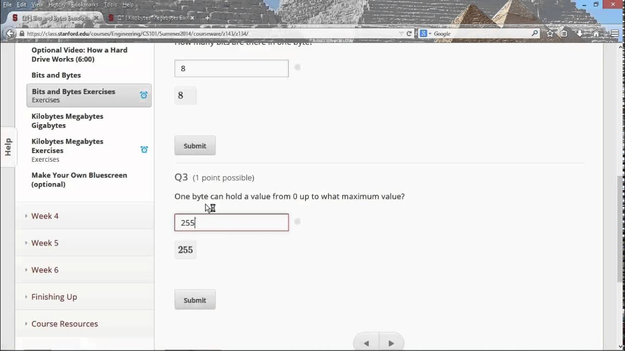 Exercise (12&13) Bits, Bytes, Kilobytes, MB and GB (Solution) - YouTube