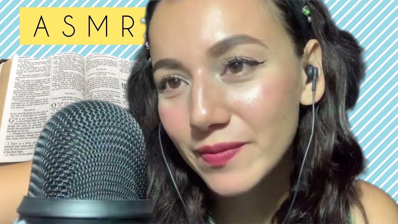 ASMR LECTURA SUSURRADA CERCA DEL MICRO SÚPER RELAJANTE - YouTube