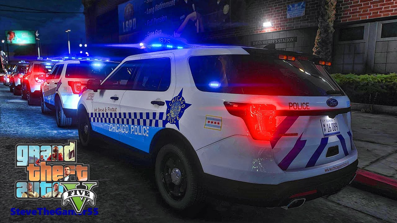 Playing GTA 5 As A POLICE OFFICER Gang Unit Patrol|| GTA 5 Mod| 4K ...