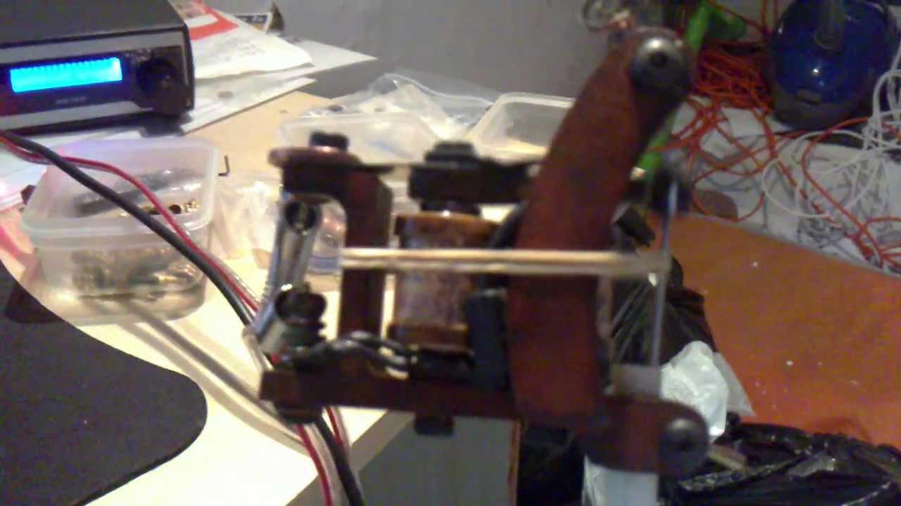 Rustic Bulldog Tattoo Machine Running - YouTube
