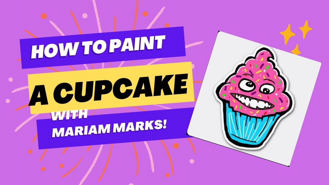 How to paint a cupcake on your face! With Mariam Marks #cupcake #howto ...
