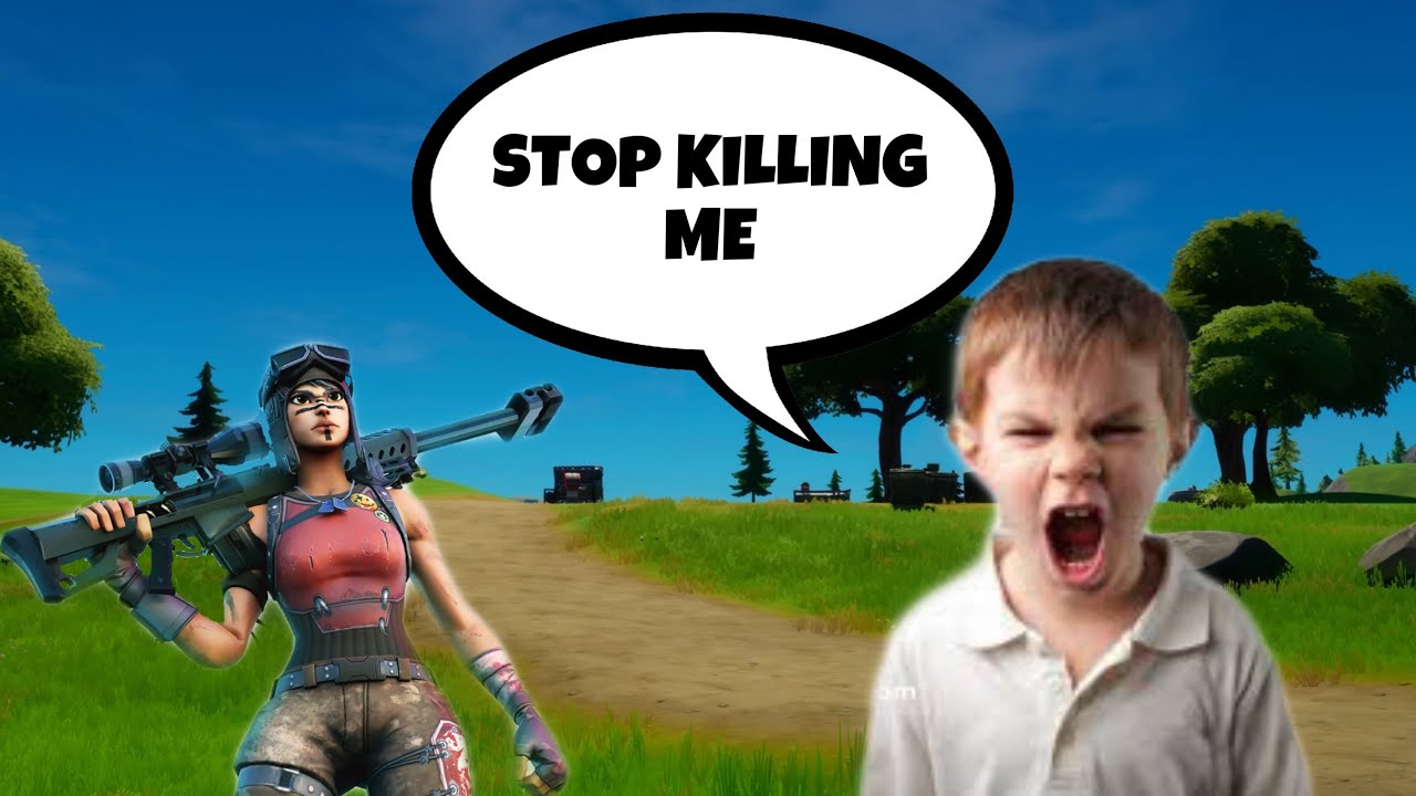 I Made A Kid Rage in Fortnite Box Fight - YouTube