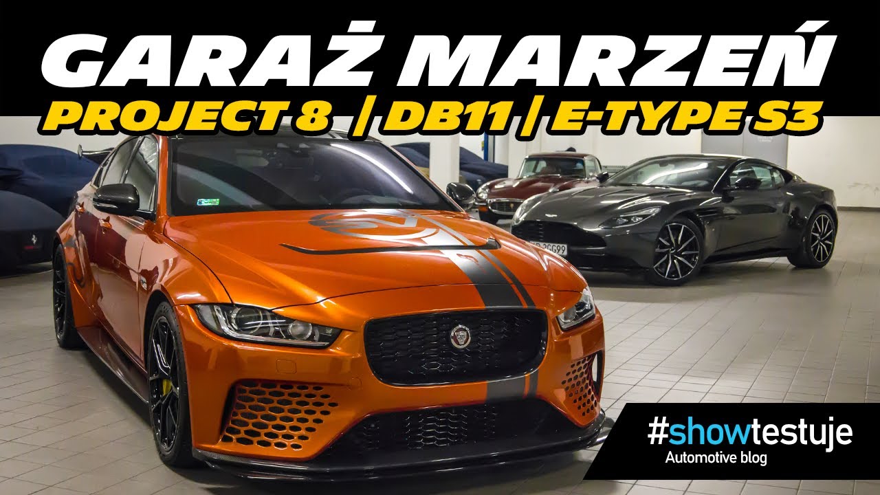 GARAŻ MARZEŃ | Jaguar XE Project 8 - Aston Martin DB11 - Jaguar E-type ...