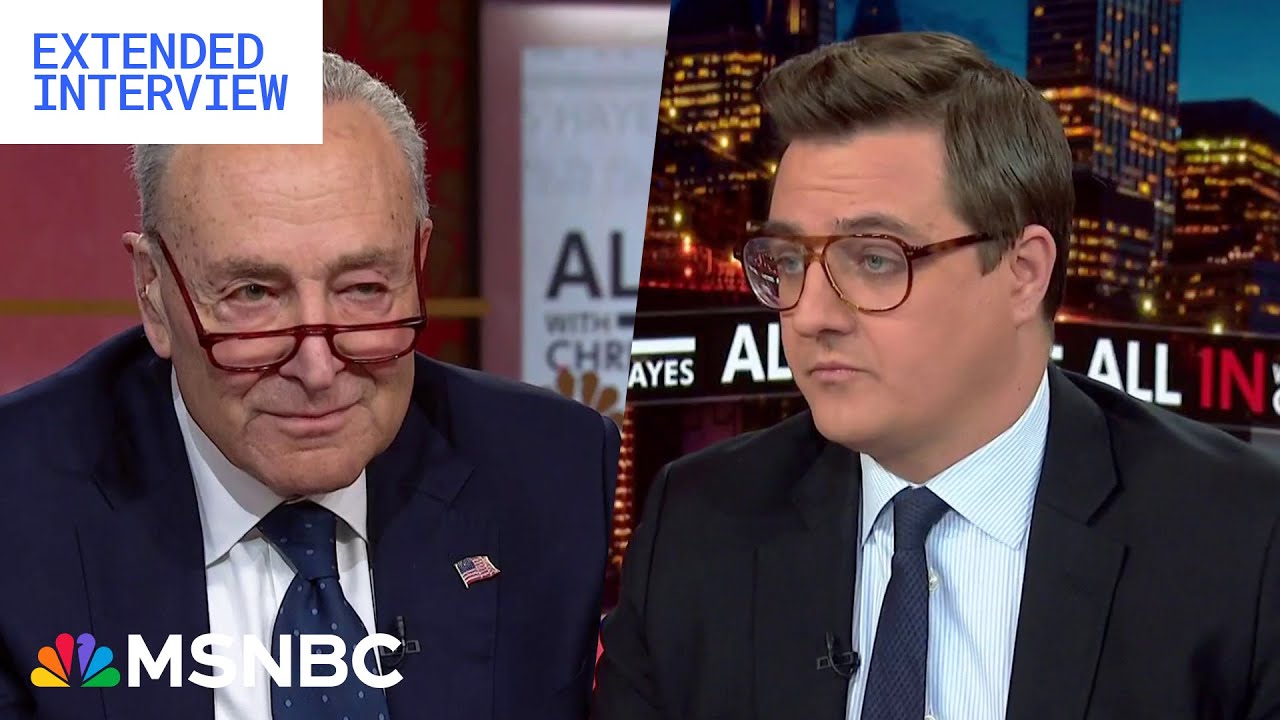 FULL INTERVIEW: Chuck Schumer joins Chris Hayes - YouTube