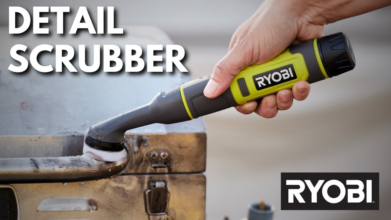 Effortless Cleaning | RYOBI USB Lithium Detail Scrubber - YouTube