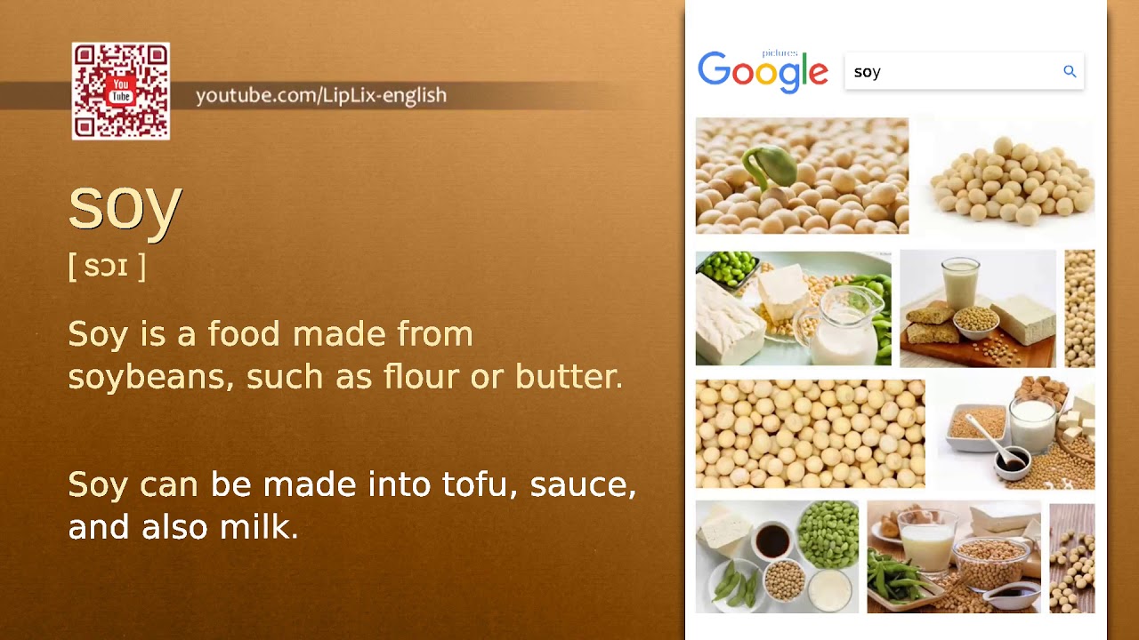 Soy : C1 level english vocabulary lesson, www.LipLix.com - YouTube