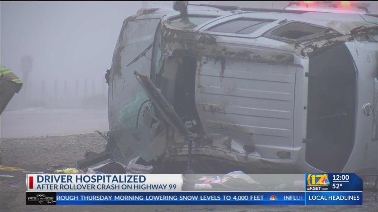 1 left with major injuries after trapped in vehicle in Highway 99 crash ...