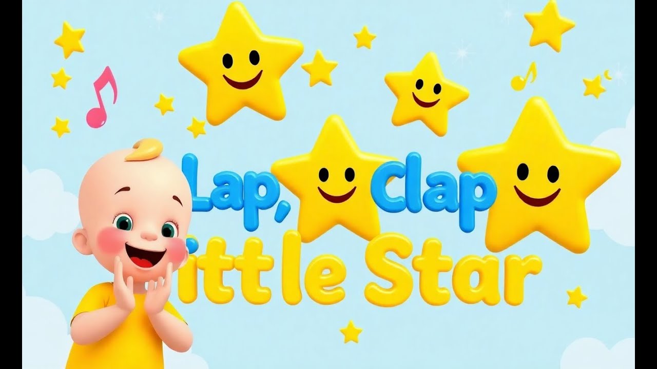 Clap, Clap, Little Star 🌟 | Baby Joy Original Nursery Rhyme for Kids ...