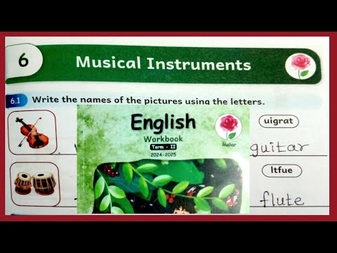 Musical Instruments 3rd Standard English Workbook Term2 Unit6 Answers ...