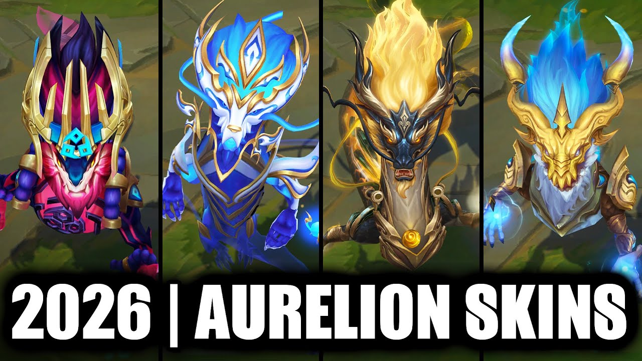 ALL AURELION SOL SKINS SPOTLIGHT 2026 | League of Legends - YouTube