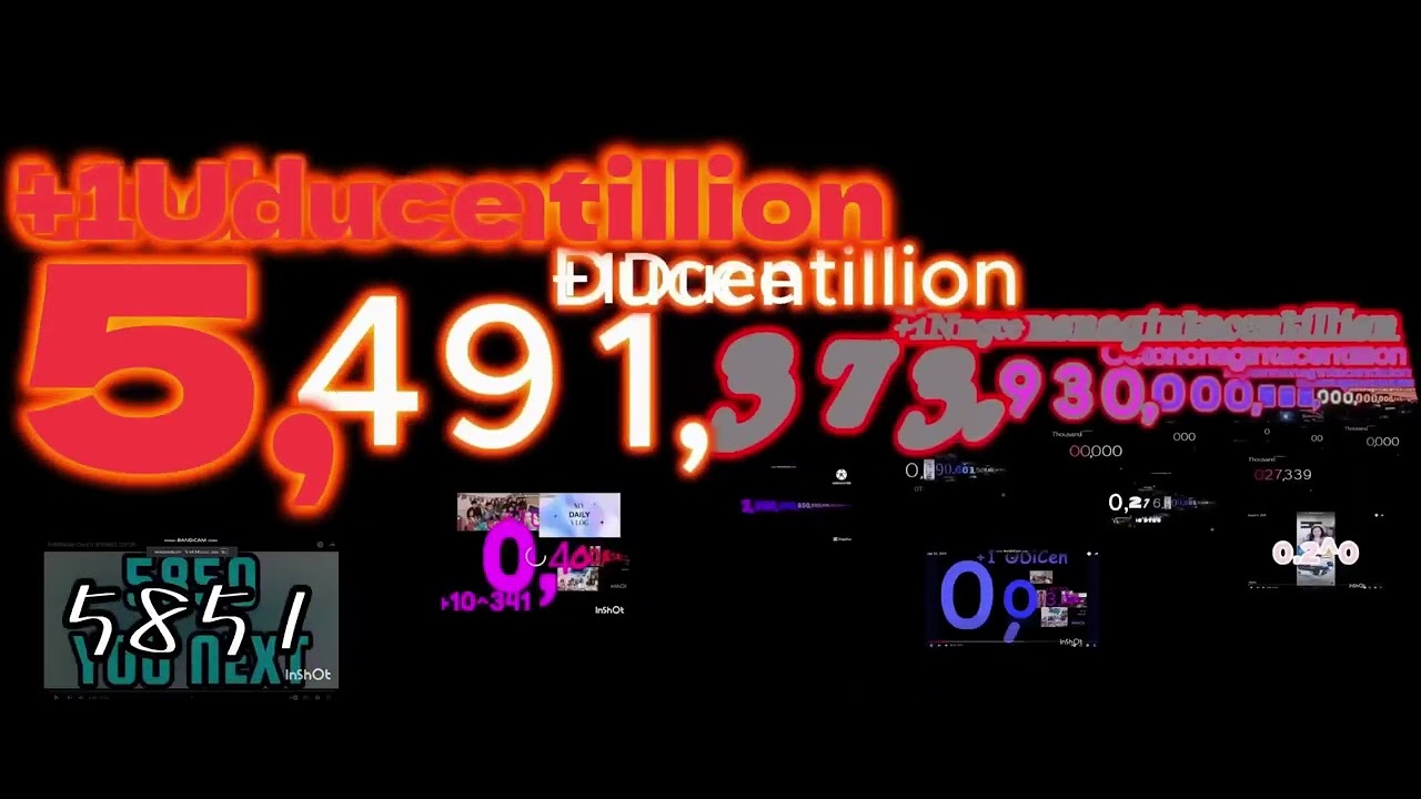 Numbers 1 to 1 Treducentillion (203/300) Trucentillion - YouTube
