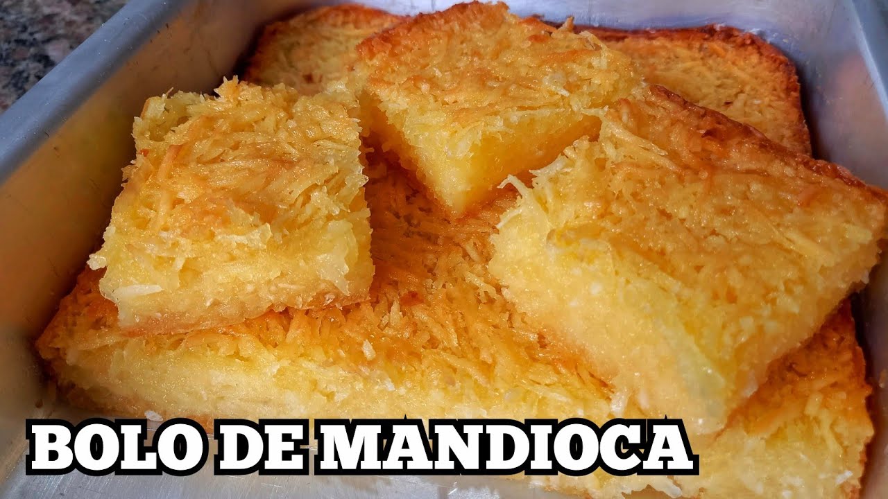 BOLO DE MANDIOCA, AIPIM OU MACAXEIRA - FÁCIL E RÁPIDO - YouTube