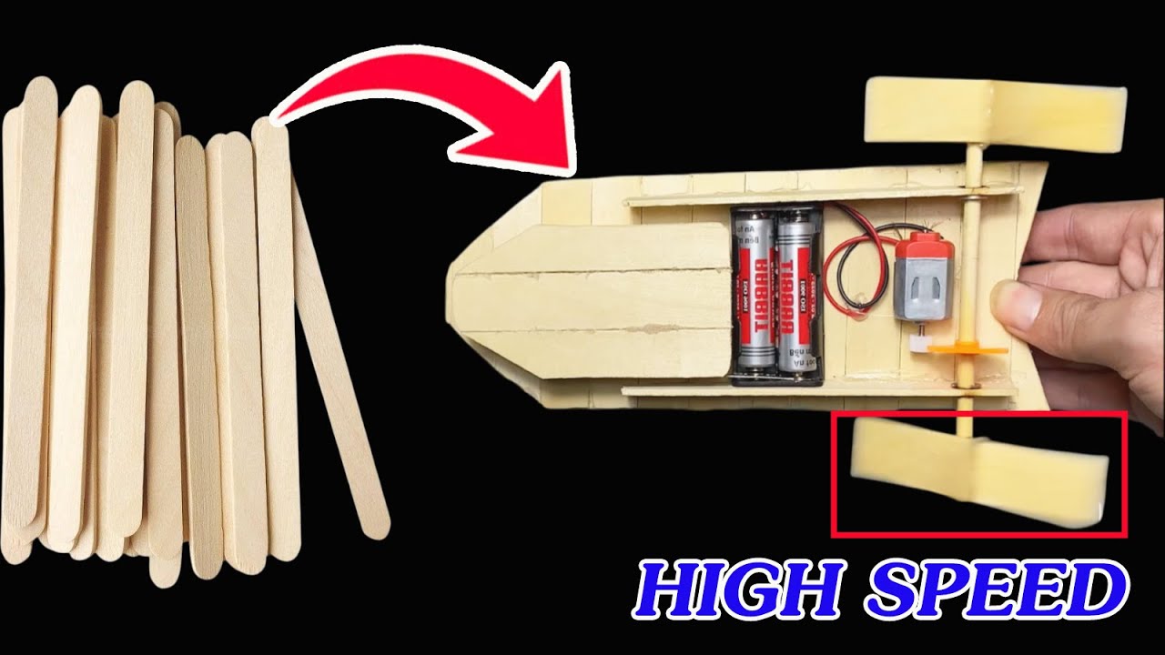 Build AMAZING Popsicle Stick Boats in 5 Minutes - YouTube