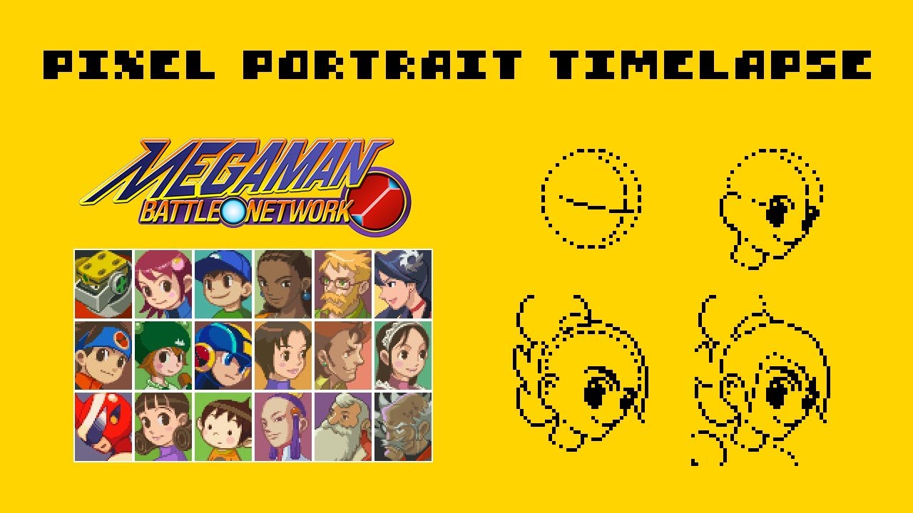 Creating a ‘Mega Man Battle Network’ Portrait | Pixel Dailies - YouTube