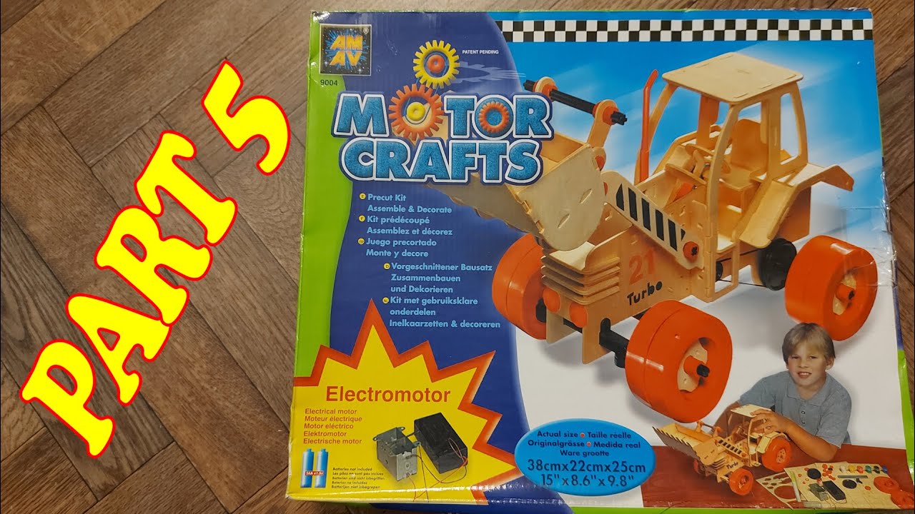 AMAV motorised Wooden Tractor Kit PART 5 - YouTube