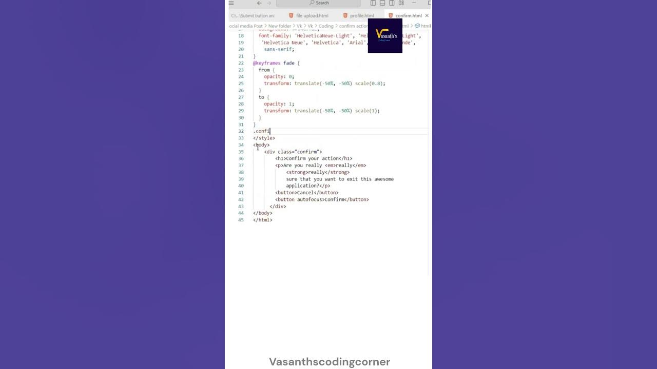 Confirm Dialog Box Using Html Css Creating User Friendly Pop Up Dialogs Html Csstutorial Css