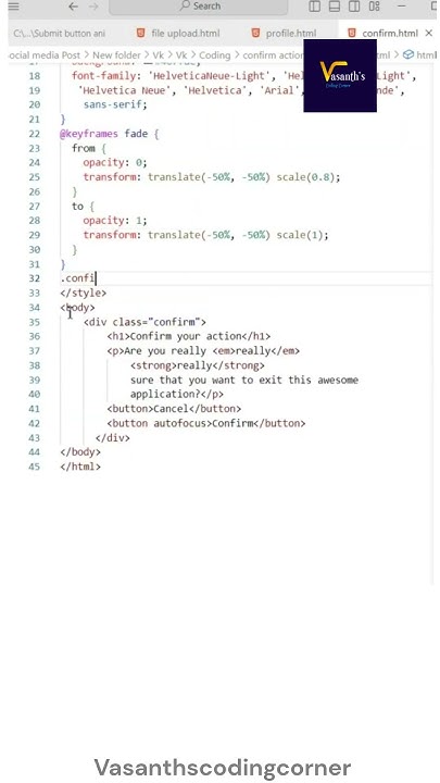 Confirm Dialog Box Using HTML CSS: Creating User-Friendly Pop-up Dialogs #html #csstutorial #css ...