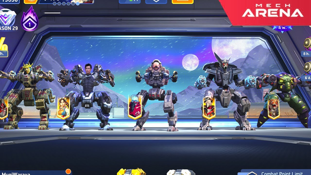 Mech Arena: Highest Squad Power Hangar (My Account, Live Server) - YouTube
