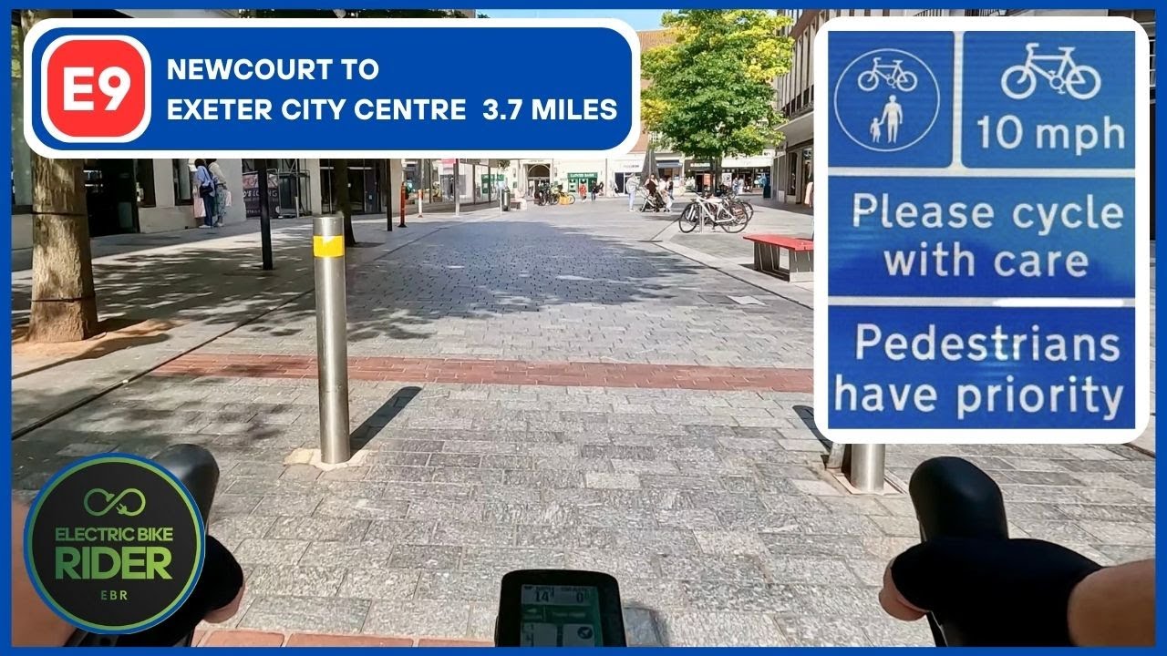E9 Cycle Route: Newcourt to Exeter City Centre 3.7 Miles: Cycling POV ...