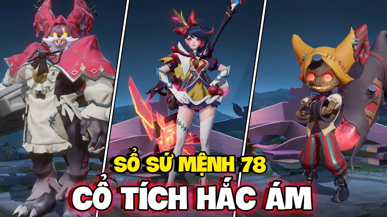 VUX MỘT NGÀY LEO RANK VỚI TẤT CẢ SKIN SSM MÙA 78 CỔ TÍCH HẮC ÁM LIÊN ...