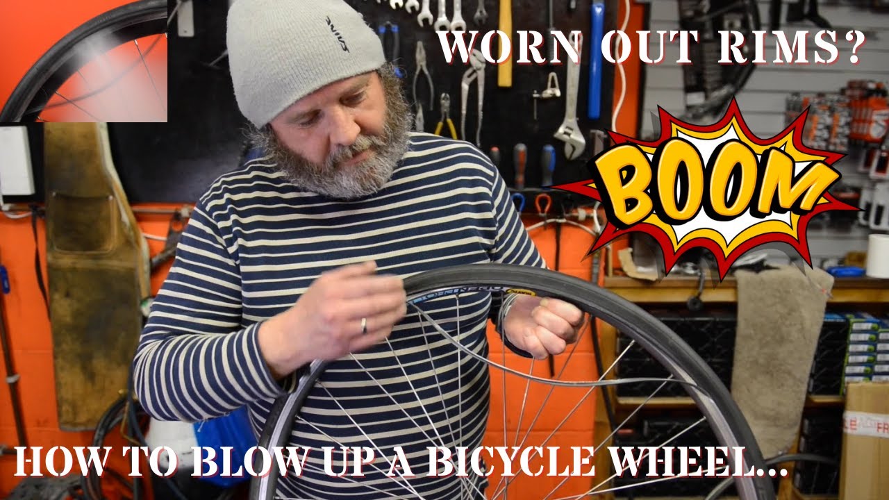 EXPLODING BIKE WHEELS...The dangers of riding on worn or damaged rims ...