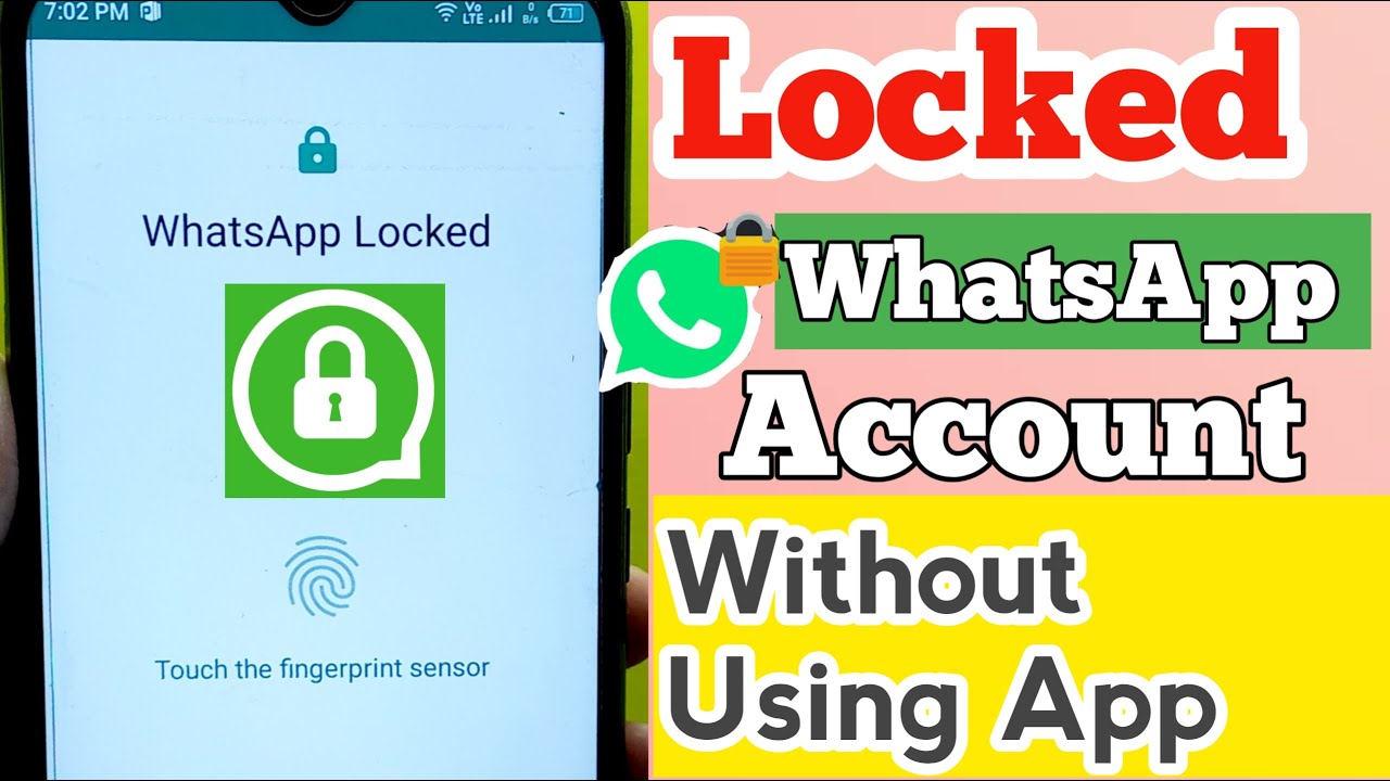 How to Lock Whatsapp without installing any App - YouTube