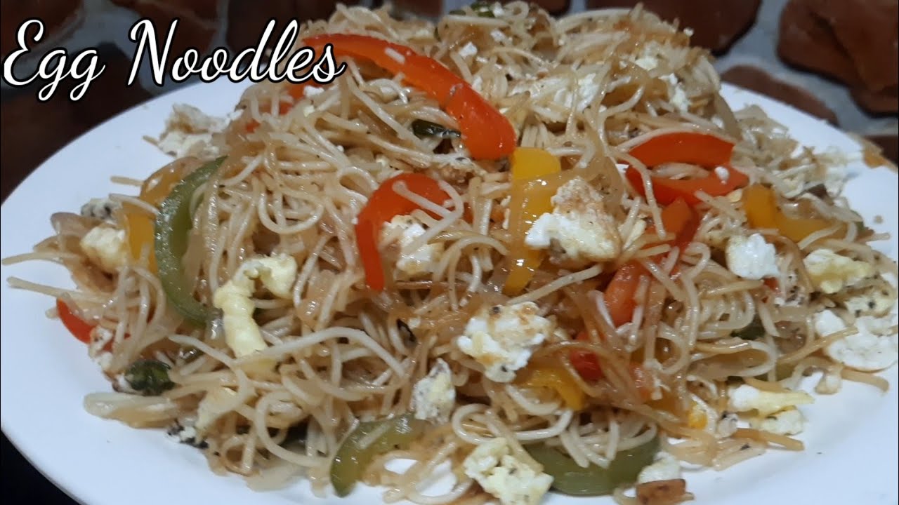 Egg Noodles | Egg Chow Mein Recipe | Egg Fried Noodles Recipe | Egg ...