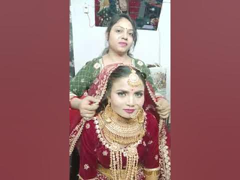 bridal look @Bhavya beauty parlour - YouTube