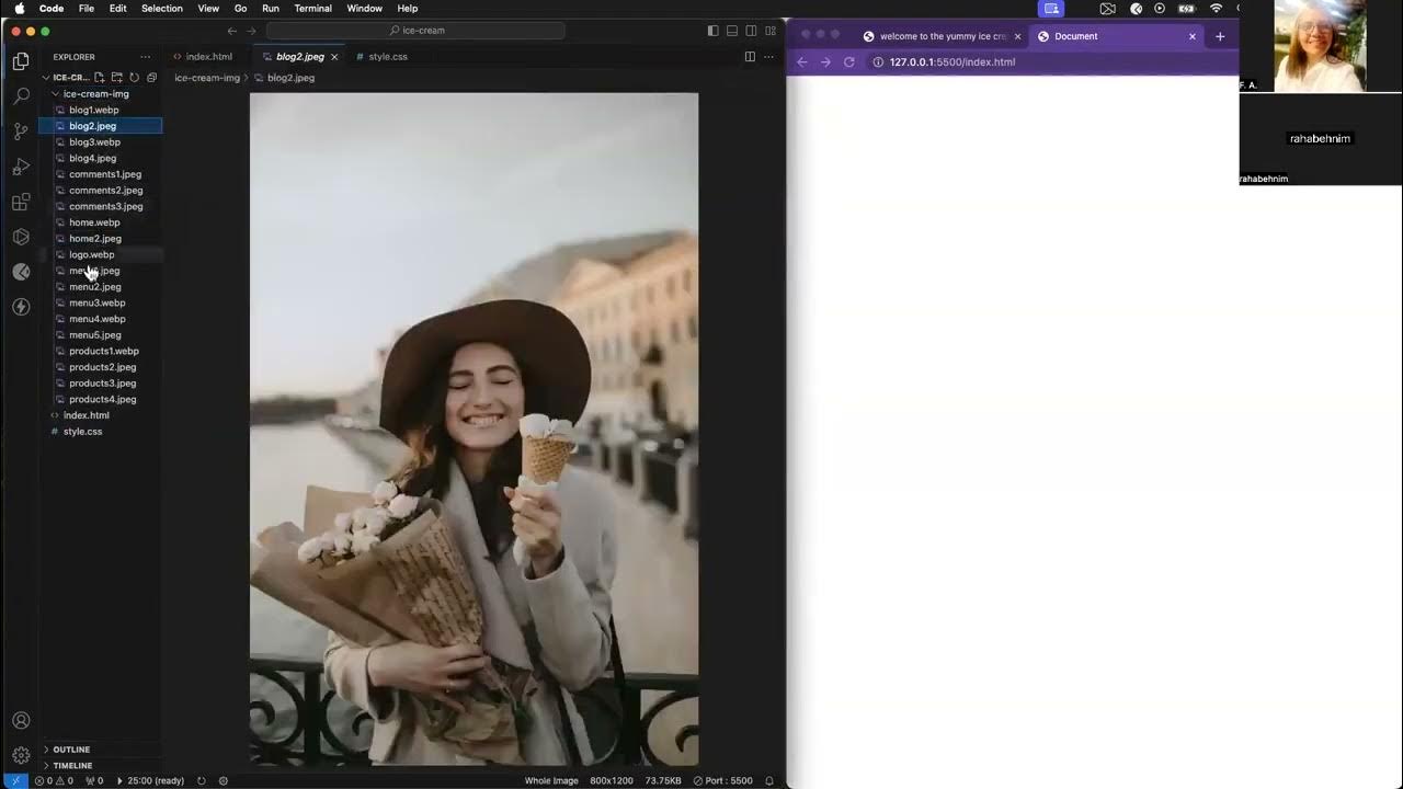 ICE CREAM WEB FRONTEND APP(HTML And CSS) - 1 - YouTube