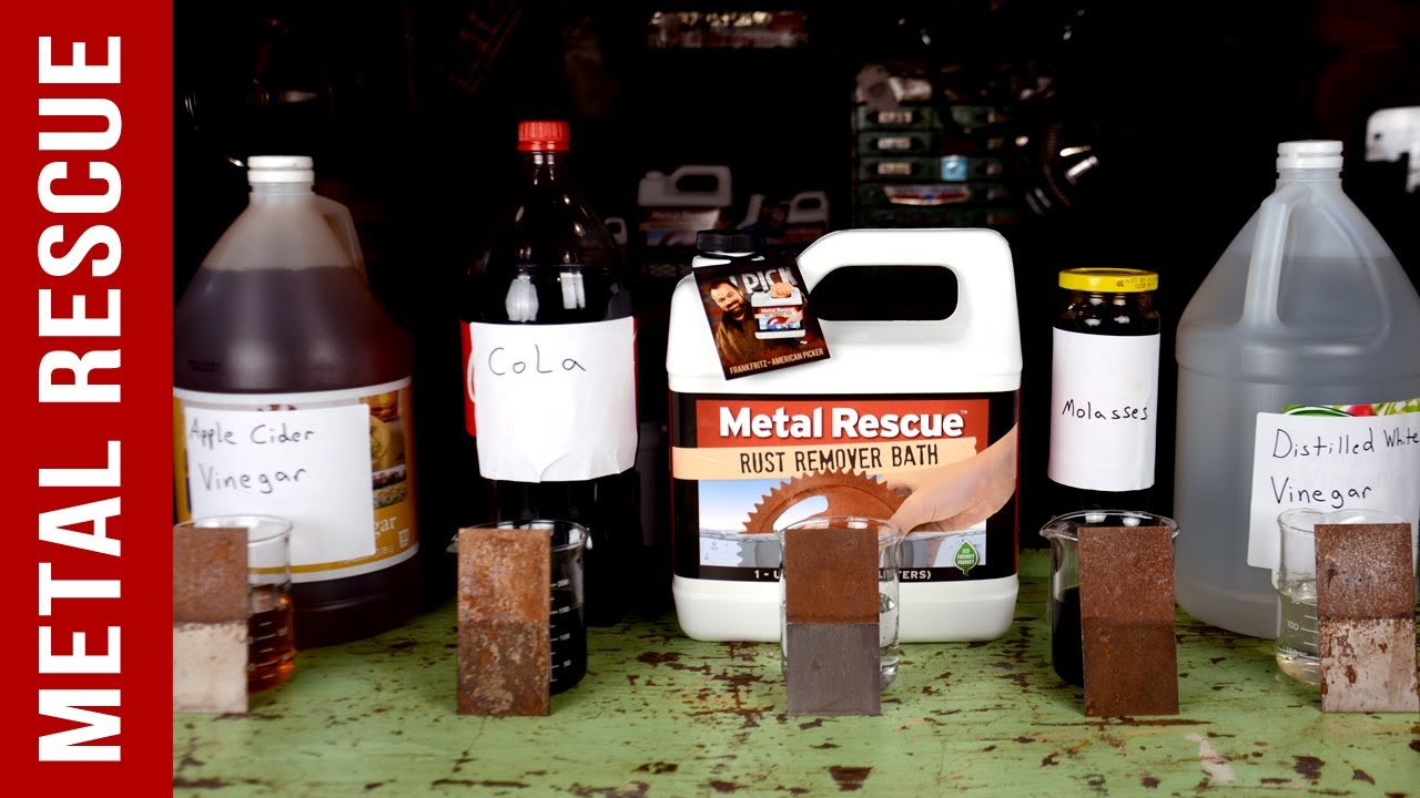 Removing Rust Using Vinegar, Apple Cider Vinegar, Molasses, Coke, and ...