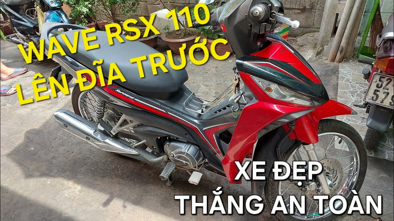 WAVE RSX 110 LÊN THẮNG ĐĨA TRƯỚC QUÁ ĐẸP THẮNG NGON BÁO GIÁ LÊN THẮNG ...