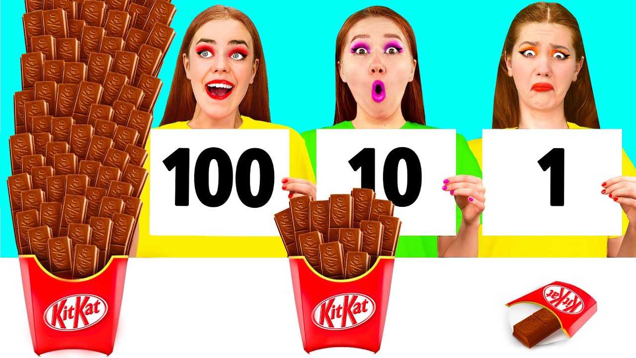 100 Layers of Food Challenge | Prank Wars by 4Fun Challenge - YouTube