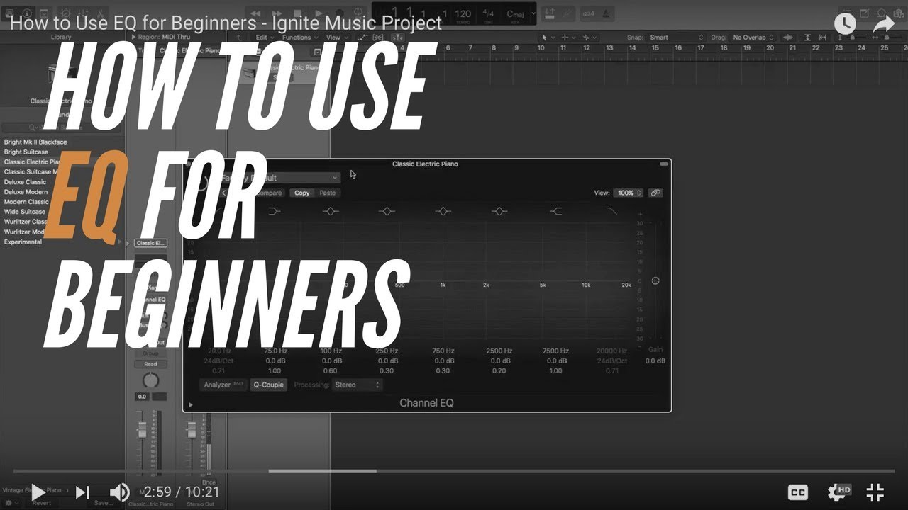 How to Use EQ for Beginners - Ignite Music Project - YouTube
