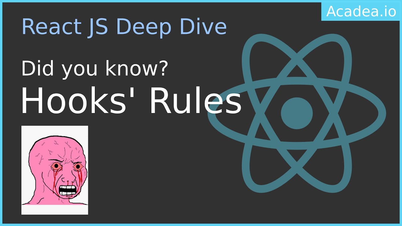 Ep9 - Rules of React Hooks - YouTube