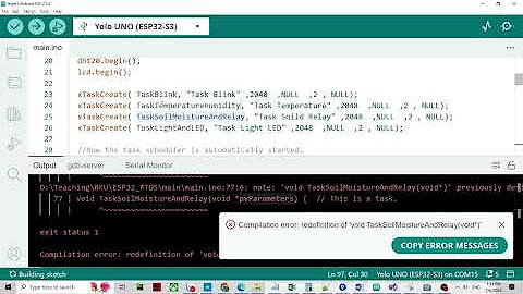 Lập trình theo cấu trúc RTOS trên YoloUNO (ESP32 Core S3) - YouTube