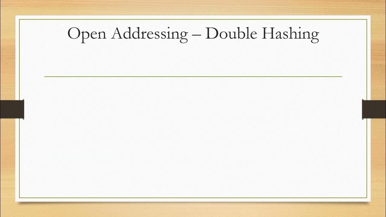 Collision Double Hashing - YouTube