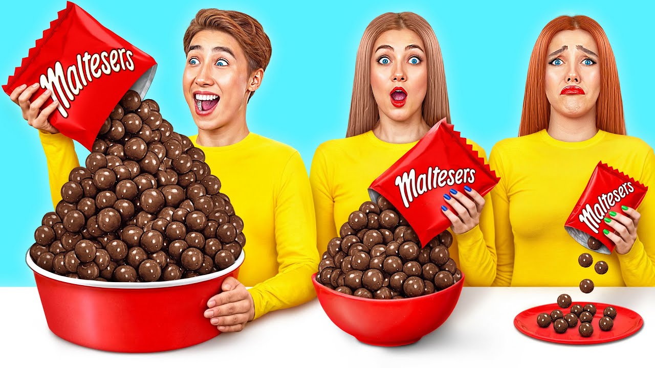 Большая, Средняя или Маленькая Тарелка Челлендж | Забавные Кухонные ...