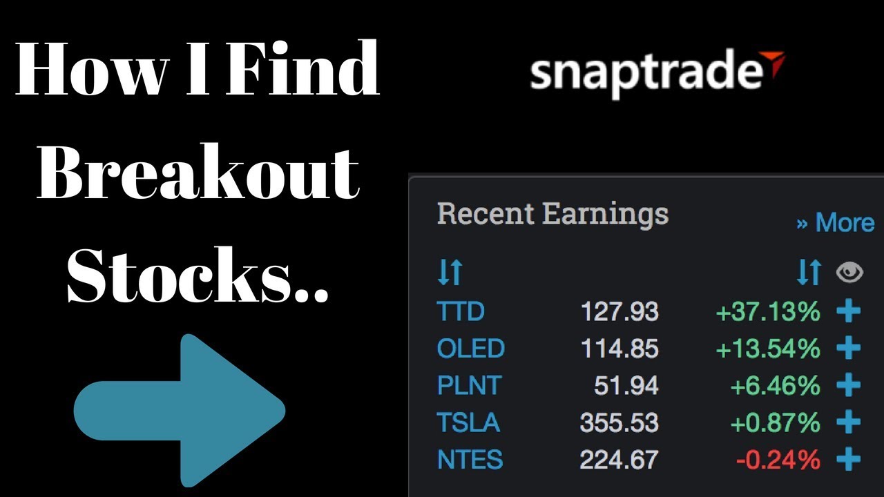 SnapTrade - The Free Scanning Tool You NEED. How I Find Stocks to Trade ...