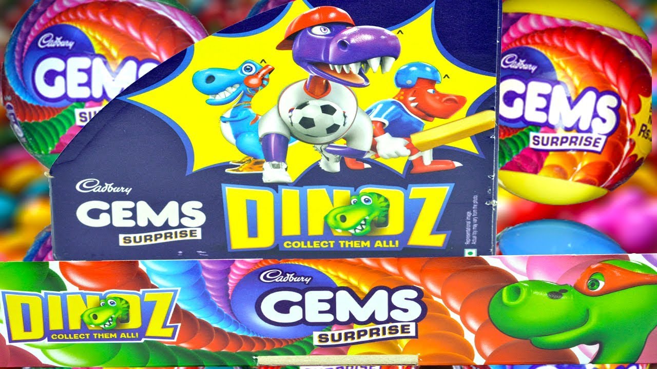 New Cadbury Gems Surprise Ball - Dinoz Toys! - YouTube