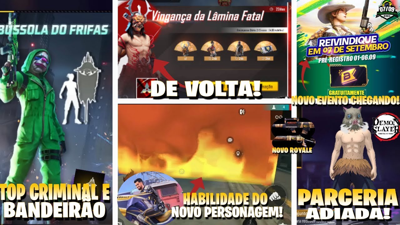 URGENTE!! BANDEIRÃO, HABILIDADE NOVO PERSONAGEM, PARCERIA ADIADA, NOVOS ...