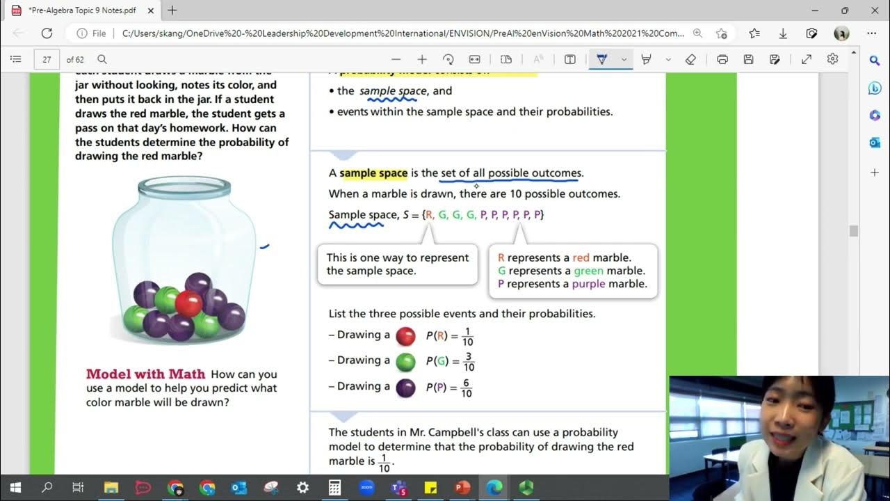 EnVision Grade 7 Accelerated Pre-Algebra 9-4: Use Probability Models ...