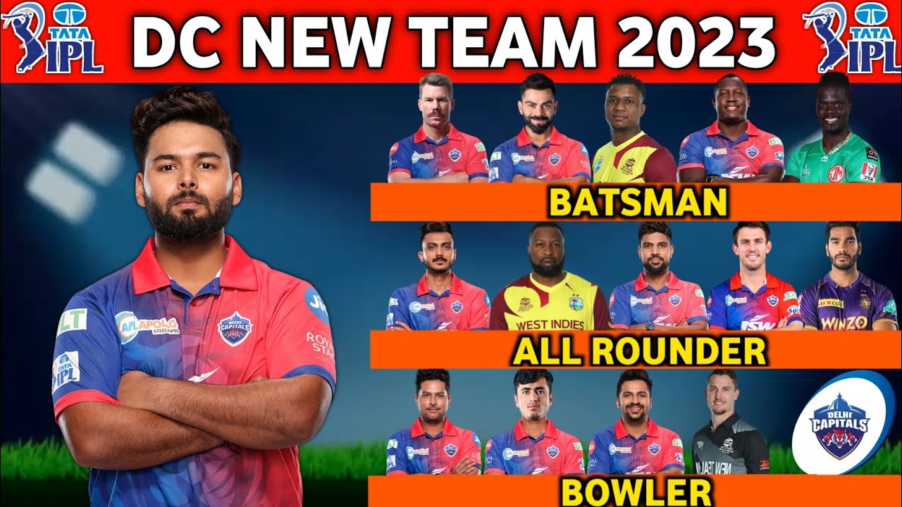 IPL 2023 | Delhi Capitals Team Full Squad | DC Full Squad 2023 | DC ...