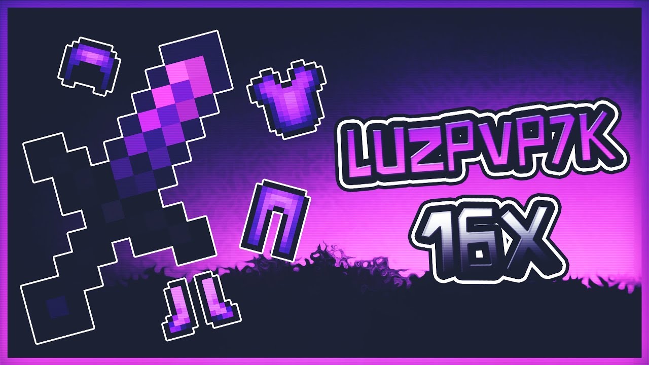 MINECRAFT PVP TEXTURE PACK - LUZPVP 7K 16X (FPS) - YouTube