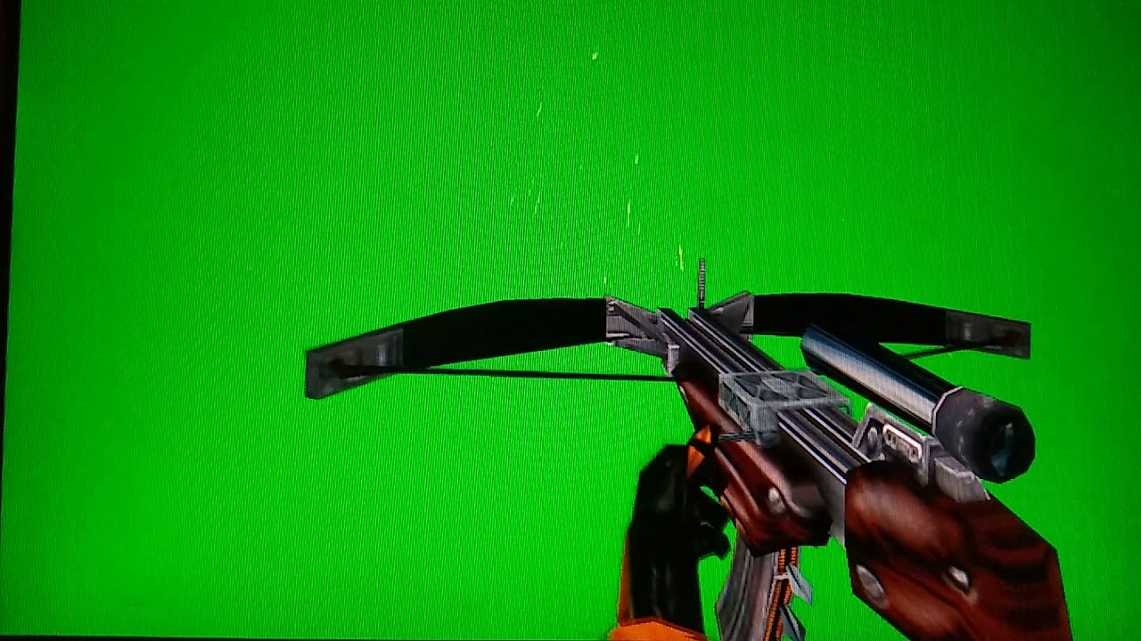 Half Life 1 Crossbow Greenscreen - YouTube