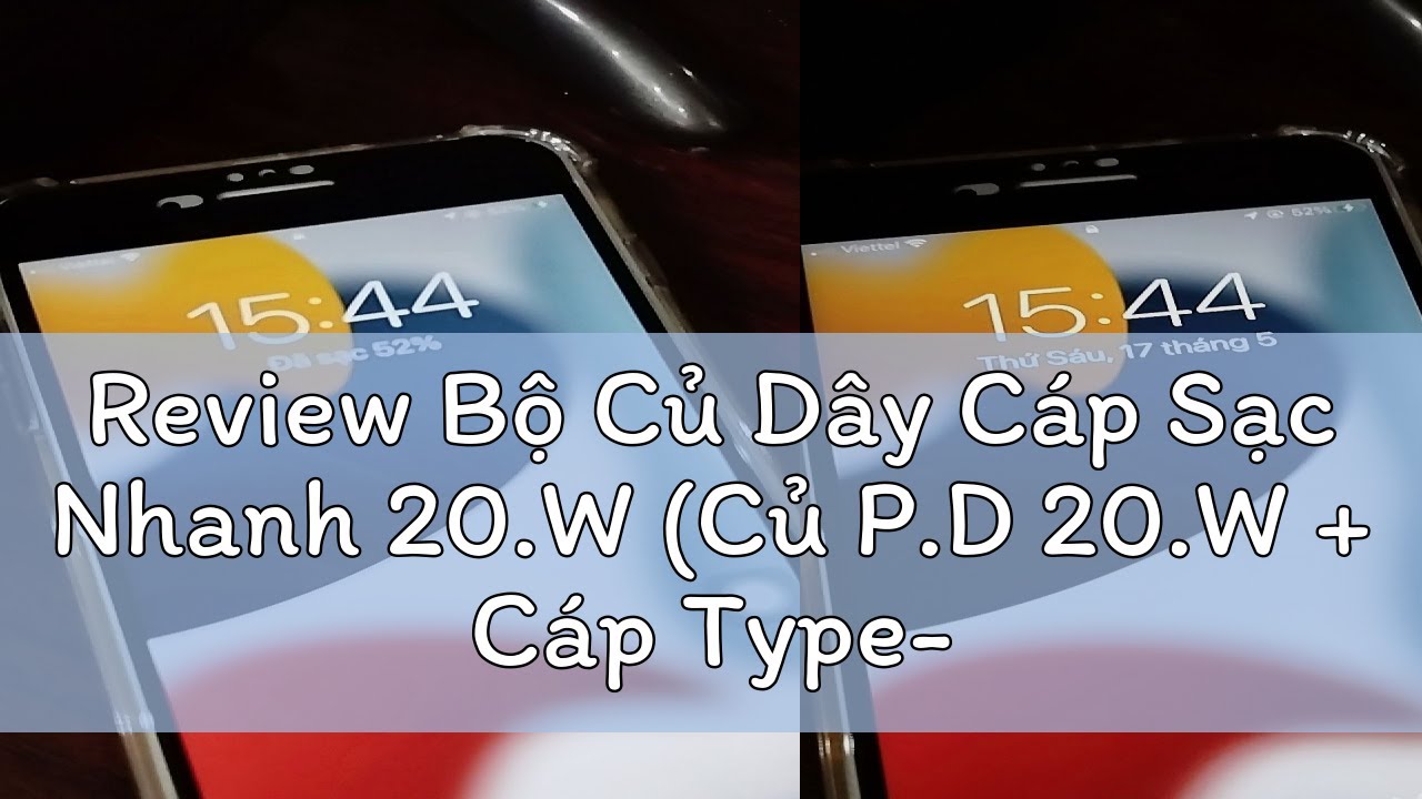 Review Bộ Củ Dây Cáp Sạc Nhanh 20.W (Củ P.D 20.W + Cáp Type-C ) cho ...