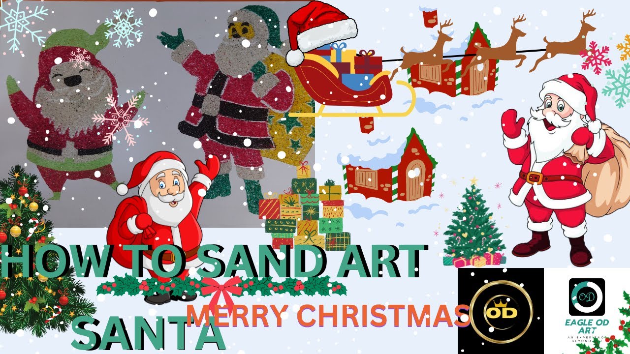 How to sand art| santa - YouTube