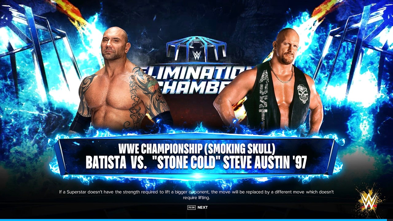 Batista vs Stone Cold Steve Austin | WWE Championship | Elimination ...