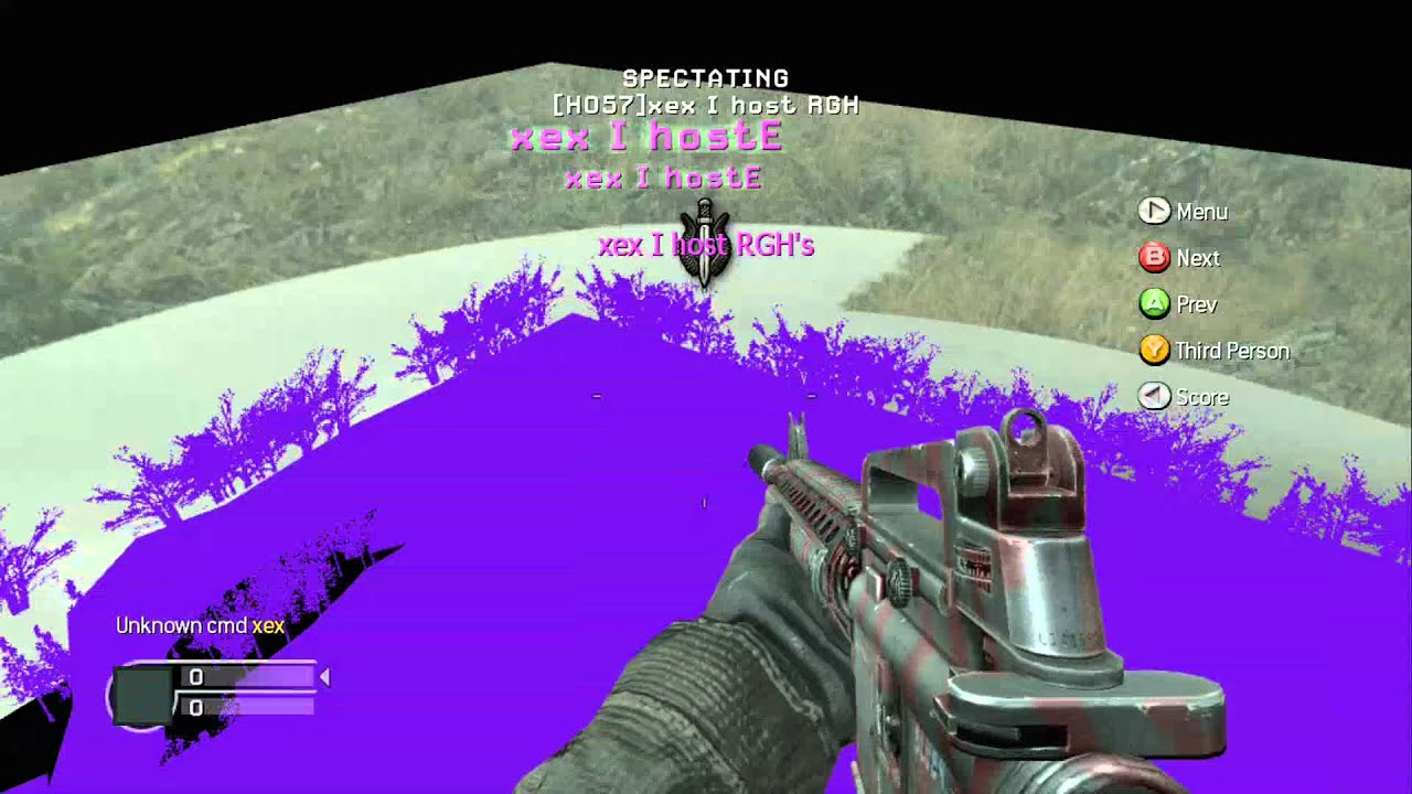 xex I host RGH's NEW cod 4 mod menu (part 1) - YouTube
