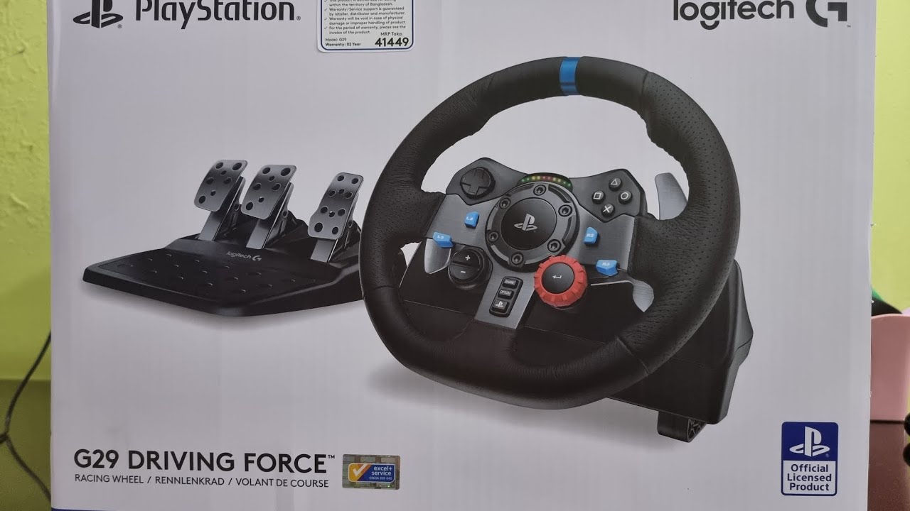 Logitech G29 Driving Force Unboxing - YouTube